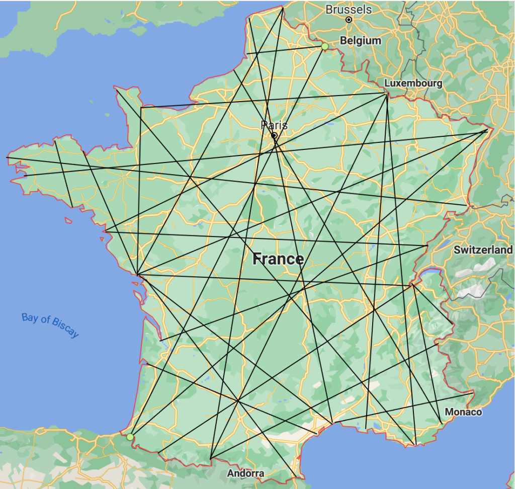 Comment calculer une distance par triangulation - Cours de maths et python