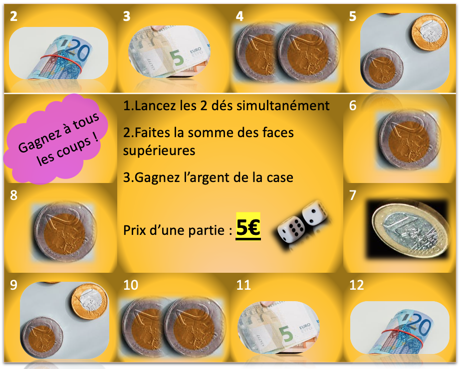 Simulation de jeu de hasard avec un script python - Cours de maths et ...